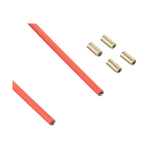 レッド/-/43224-11279・Color:レッド・サイズ:5mmx2500mm・アウターキャップ4ヶ付