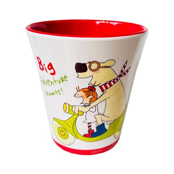 バイク レッドレッド/普通/RYL-943・Style:バイク レッド・パッケージ個数:1・容量：300ml　電子レンジ不可　食洗機不可・主素材：メラミン樹脂