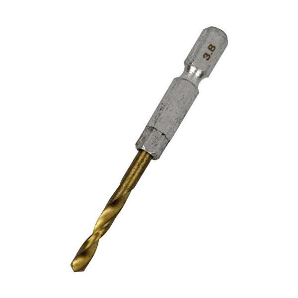 微短-/3.8mm/3.8mm・Size:3.8mmStyle:微短・パッケージ個数:1・サイズ:3.8mm・標準穴あけ可能厚:(鉄)2.0mm・(木)らせん溝長の2/3程度・軸:六角軸6.35mm・使用電動工具:充電式インパクトドライバー...