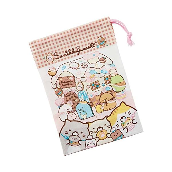 コップ袋すみっコぐらし/-/KB62-A・パッケージ個数:1・サイズ:縦21×横15cm・素材・材質:綿100%・生産国:日本