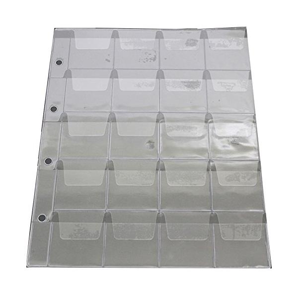 4列5段クリア/-/CA-345S・Style:4列5段・パッケージ個数:1・テージーすべてのコレクションアルバムに使用可能・大切なコレクションを上手に保管できる、スペアポケットです・各ポケット共通項目　●台紙/上質紙　●ポケット/塩化ビニ...