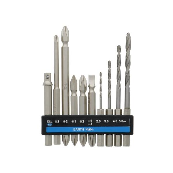 コンビネーションビット&amp;ドリルセット 10本組-/コンビネーションビット&amp;ドリルセット 10本組/DB-11・Size:コンビネーションビット&amp;ドリルセット 10本組Style:コンビネーションビット&amp;ドリル...