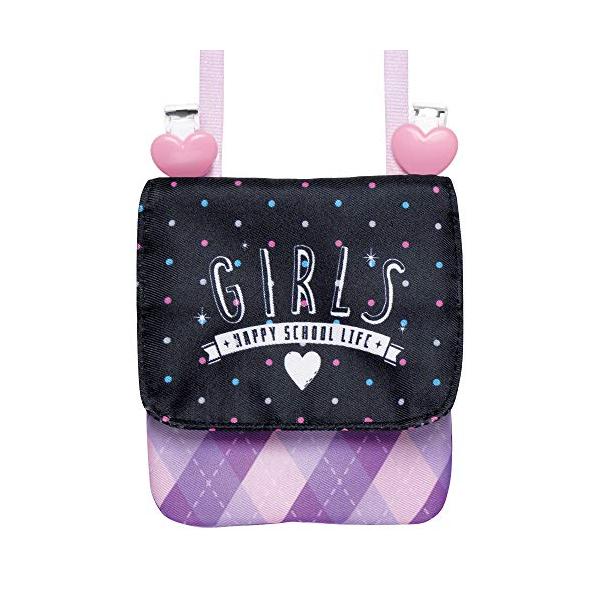 ポシェットブラック/130×680×19mm/GS-1506-D・Color:ブラック・パッケージ個数:1・ポケットがない服に付け外しできる、便利なポケット・取り外せるショルダーひも&amp;クリップ付の2way長さ調節&amp;安全パーツ...