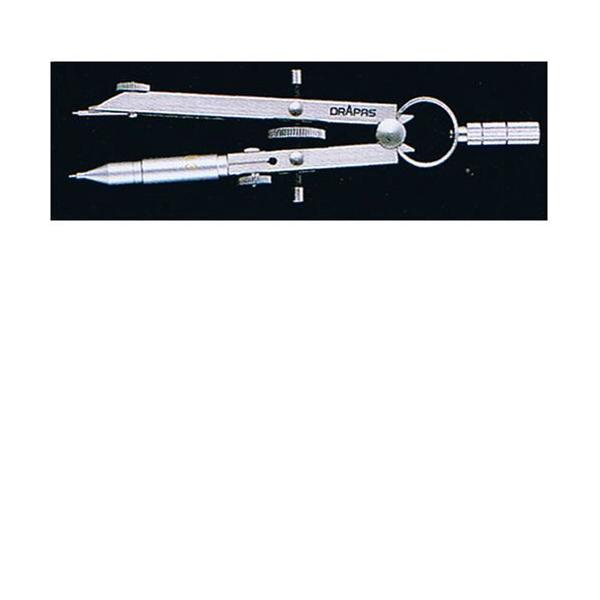 -/-/02095・パッケージ個数:1・ドラパス独式シャープコンパス・全長：96mm・製図半径：33mm・通常の鉛筆部がシャープペンシルとなっていますので、芯を研ぐ必要が無くスピーディに製図できます。・差替え式ですから異なる線幅のシャープペ...