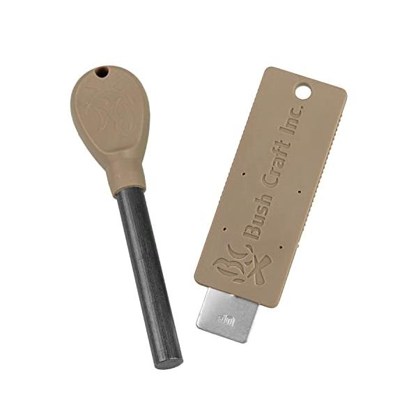 ブラウン/普通/51224・パッケージ個数:1・・ファイヤースチール サイズ(mm)：約108×27×20ロッド長約60 直径9.5 重量：55g 素材：樹脂、フェロセリウム