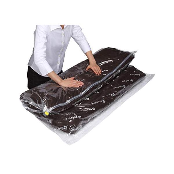 1枚黒/Lサイズ/80362・パッケージ個数:1・サイズ:約チャック幅1200×1000mm・重量:約177g・材質:本体/ポリエチレン、ナイロン、スライダー/ポリプロピレン・原産国:日本・収納の目安:シングル掛けふとん・ダブル掛けふとん・...