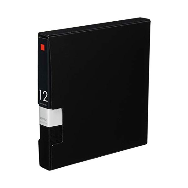 12枚収納ブラック/-/BSCD01F12BK・Color:ブラック・パッケージ個数:1・BUFFALO CD&amp;DVDファイルケース ブックタイプ 12枚収納 ブラック BSCD01F12BK・品番・型番：BSCD01F12BK