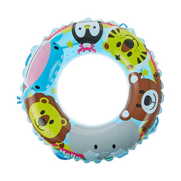 ブルー/45cm/RGU-145V・45cm・素材：塩化ビニール・対象年齢3歳?5歳くらいのお子様に最適。膨らんだ状態のウキワの内周は約60?65cmです。ロープ付き。かんたん空気栓装着商品