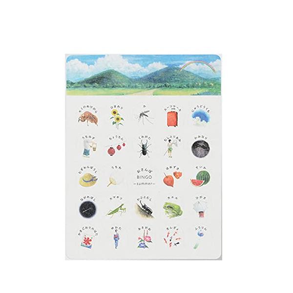 なつ-/-/OE-SA-0007・Style:なつ・パッケージ個数:1・サイズ幅125×高さ165mm・材質紙・その他1「おさんぽBINGO」は、いつものお出かけを、もっとたのしいお出かけにという欲張りな考えから生まれた移動式ビンゴゲームで...