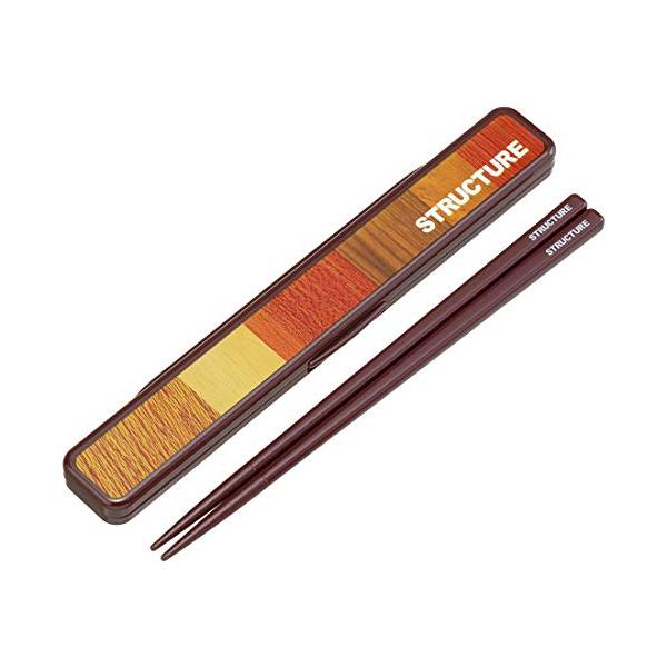 木目 ライトブラウン/箸＝長さ18cm 箸箱＝幅19×奥行3.1×高さ1.3cm/ABC3AG-A・PatternName:箸箱セット・パッケージ個数:1・サイズ:箸＝長さ18cm 箸箱＝幅19×奥行3.1×高さ1.3cm・素材・材質:フタ...