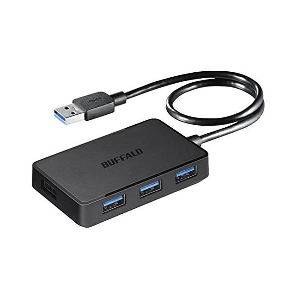 ブラック/-/BSH4U300U3BK・Color:ブラック・パッケージ個数:1・対応機器USB 3.2（Gen 1）/3.1（Gen 1）/3.0 Type-A搭載のWindowsパソコン、MacおよびChromebook、ゲーム機、タブ...