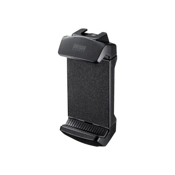 スマホホルダーブラック/-/DG-CAM25・Style:スマホホルダー・パッケージ個数:1・スマートフォンやタブレットを三脚に取り付けできるアタッチメントホルダーです。・幅6〜18cmまでのスマートフォンとタブレットに対応しています。・ホ...