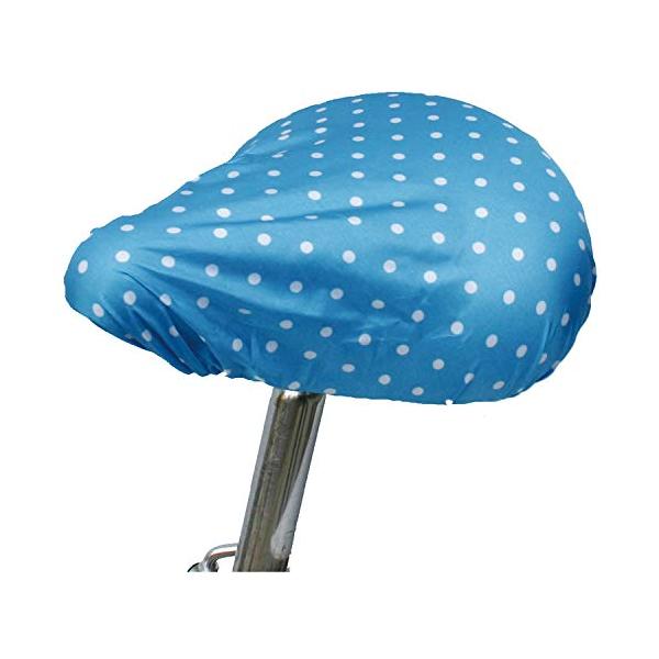 ドットブルー/サドル幅約29cm〜約35cm/サドル長約29cm〜約34cm/15019・Color:ドットブルー・パッケージ個数:1・適応サイズ:(約)サドル幅/29-35mm、サドル長さ29-34mm(軽快車用)・素材:ポリエステル(P...