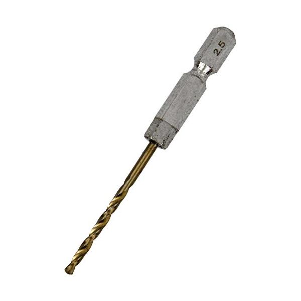 適長グレー/2.5mm/2.5mm・Size:2.5mmStyle:適長・パッケージ個数:1・サイズ:2.5mm・標準穴あけ可能厚:(鉄)2.0mm・(木)らせん溝長の2/3程度・軸:六角軸6.35mm・使用電動工具:充電式インパクトドライ...