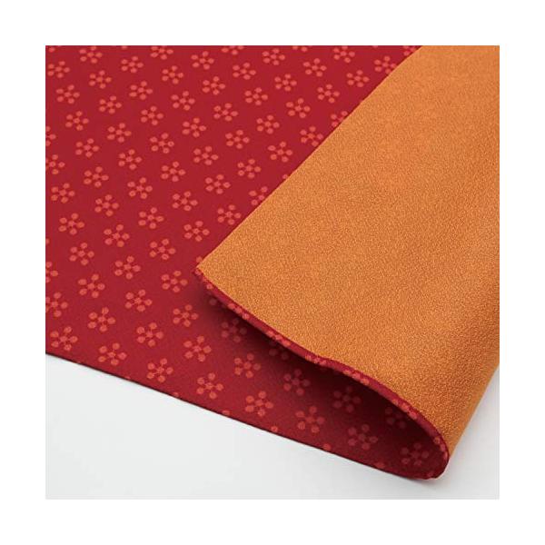 伝統的な日本の風呂敷アカ/オレンジ/70cm/10216-203・PatternName:03.赤/オレンジ・パッケージ個数:1・サイズ:約横70×縦70cm・素材:ポリエステル100%・生産国:日本
