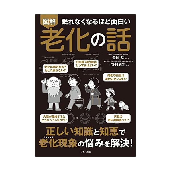 高齢化や平均寿命が伸びた社会では、「老化」は誰もが避けられない、しかし誰もが可能な限り抗いたいテーマ。 心身の老化に対する情報や商品が溢れ、高齢をテーマにした書籍をはじめとするさまざまメディアでも人気、関心の高さがうかがわれる。 その多くは...