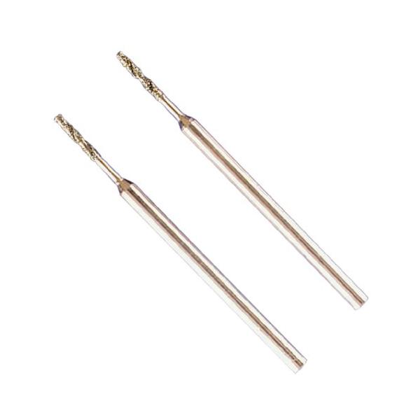 2本組-/直径1.0mm/28576・パッケージ個数:1・ドリルサイズ:直径1.0mm・粒度:#180・軸径:2.35mm・内容量:2本・許容最高回転数:20000回転/分以下