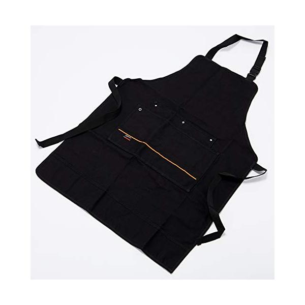 作業用エプロンブラック/幅(cm):66着丈(cm):85/TCMK・パッケージ個数:1・色:ブラック・幅(cm):66・着丈(cm):85・質量(g):250