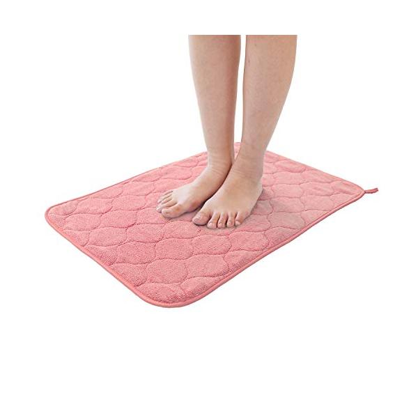 ミニマリストピンク/40 x 60 cm (長方形)/バスマット・パッケージ個数:1