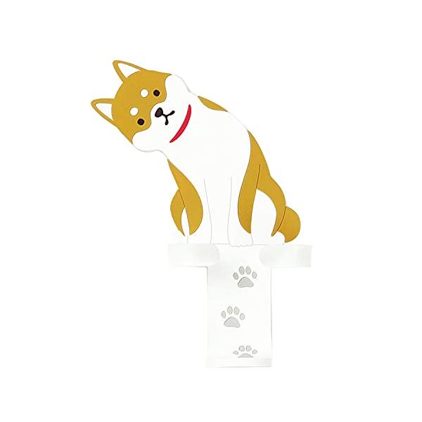 シバイヌシバイヌ/W13.8×D0.8×H17.6cm/SF-TUBE-02・Style:シバイヌ・パッケージ個数:1・洗面所やお風呂場にピタッと貼付・チューブスタンド・水が溜まらず衛生的・耐荷重:250ｇ以下