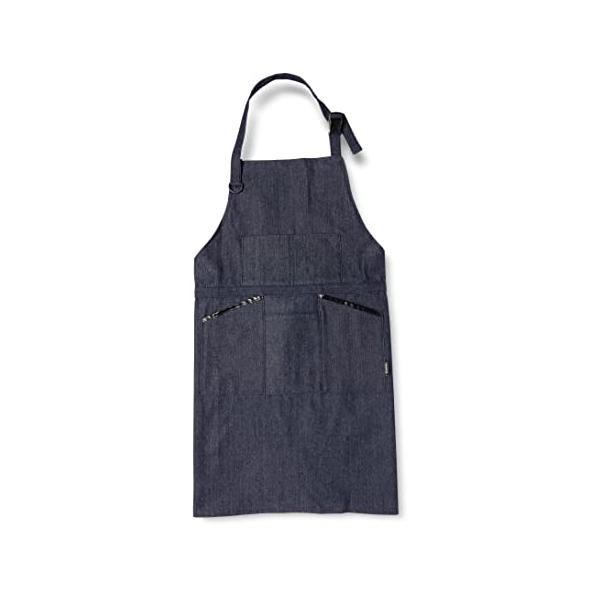 エプロンブラック/幅:60cm、着丈:60cm/TDC-E103・Style:エプロン・パッケージ個数:1・色:ブラック・サイズ:フリーサイズ・幅:60cm、着丈:80cm、質量:350g・材質:綿、バックル部:プラスチック・丈夫なデニム素...