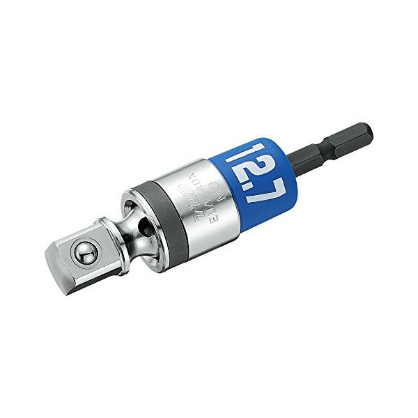 ユニバーサルソケットアダプター6角シャンクから12.7mm角/12.7mm(1/2)/EUA-4DX・パッケージ個数:1・差込角:12.7mm・全長:92.5mm・本体重量:115g・本体外径:23mm・本体長さ:65.5mm