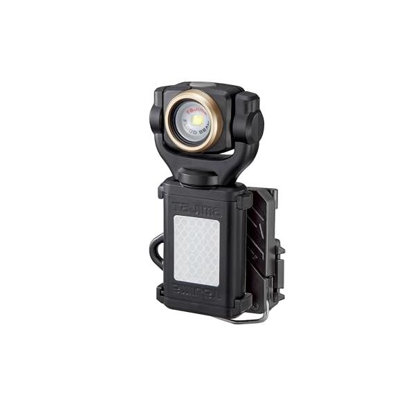 フラッド照射(手元作業におすすめ)黒金/-/LE-SF352D・Style:フラッド照射(手元作業におすすめ)PatternName:明るさ350lm・パッケージ個数:1・着脱可能なLEDライト・上下左右、自由自在、角度調整ヘッド・単管パイ...