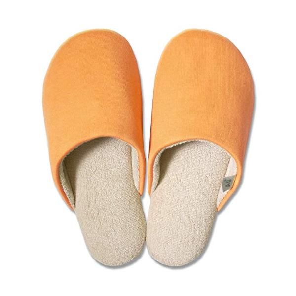 前閉じオレンジ/M/ー・Size:MStyle:前閉じColor:オレンジ・パッケージ個数:1・本体サイズ:約26×21.5×6cm・本体重量:約140g・素材・材質:綿95%、アクリル5%・原産国:中国・中敷・甲裏には「Ag+(銀イオン)...