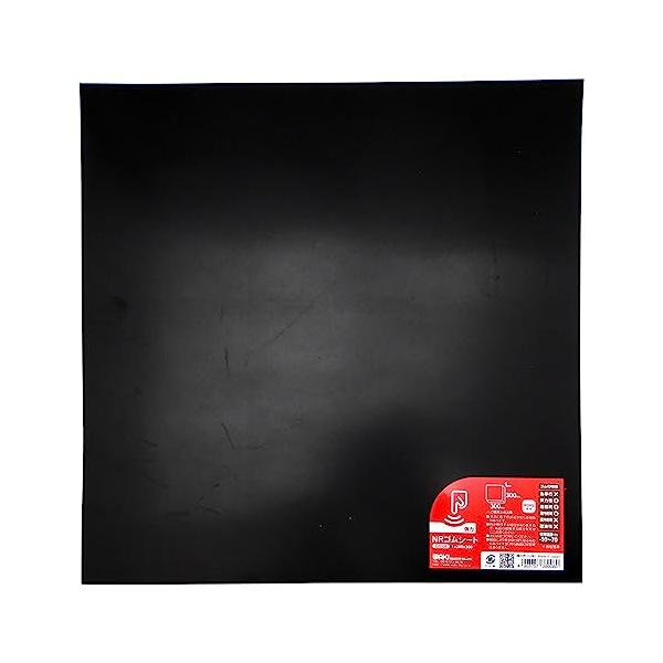 300mm角黒/1mm/GS-08・Size:1mmStyle:300mm角・パッケージ個数:1・材質:天然ゴム・サイズ:1mmX300mmX300mm・スタイル:300mm角・梱包サイズ:0.1×30.0×30.0cm