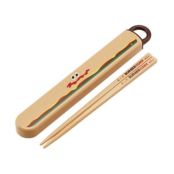 カジュアルバーガー/箸箱セット16.5cm/ABS2AMAG-A・Color:バーガーPatternName:箸セット・パッケージ個数:1・サイズ:箸=長さ16.5cm 箸箱=幅19.5×奥行2.7×高さ1.5cm・素材・材質:フタ・ハシ=...