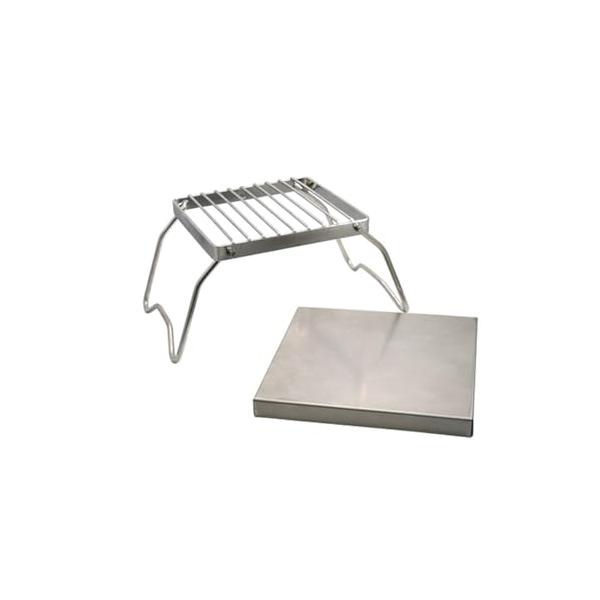 -/1人用/23220・パッケージ個数:1・ミニパックグリルにプレートがセットに。プレートはトレイや鍋敷きとして、また天面に載せればミニテーブルとしてご使用いただけます。