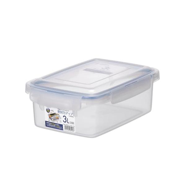 透明/3.0L(米:約2.5kg)/B-2891 KN・パッケージ個数:1・４辺ロックでしっかり密閉4方向から均等にロックする安心設計。水漏れやニオイ漏れを防ぎ、お米や水気のある食品の保存にも最適です。・中空パッキンで高い密閉性中が空洞のや...