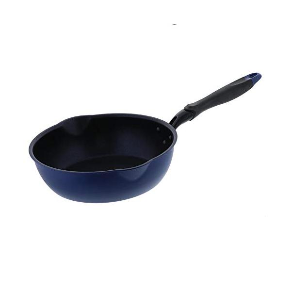ブルー/深型フライパン26cm/ND-4288・Size:深型フライパン26cm・パッケージ個数:1・サイズ:幅47.5×奥行29.5×高さ14cm・深さ:8cm・製品重量:723g・材質:本体/アルミニウム合金、はり底/ステンレス鋼、ハン...