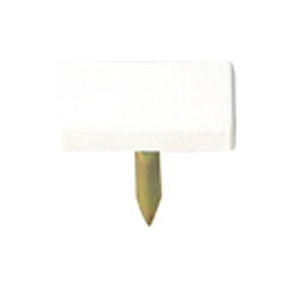 白(90)/釘長=8.5cm(厚さ=2cm(釘の部分を除く))/EKA565・パッケージ個数:1・1個 カラー:90:白・100:赤・400:黄・700:青・自重:140g 材質:ポリエチレン・釘長:8.5cm 厚さ:2cm(釘の部分を除く...