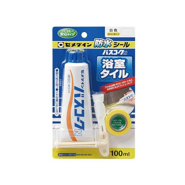 単品白/100ml/HJ-153・Size:100ml・パッケージ個数:1・スタイル:1本・原産国:日本・防水シール・浴室タイル