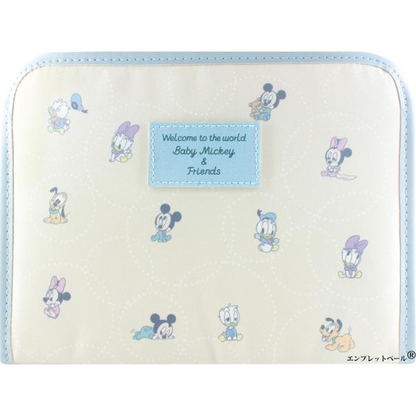 【大人かわいいベビーミッキーたちのマルチケース】やわらかい色合いと小さめキャラ達が大人かわいいマルチケース・母子手帳ケースです。【人気のジャバラタイプをファスナー開閉でしっかり収納】ジャバラ式だと何が入っているか見えやすい！しっかり閉められ...