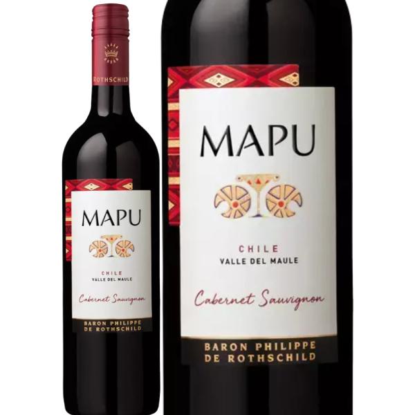 シャトー・ムートンを所有するロスチャイルド社が、チリで手掛けるデイリーワイン。フレッシュでしっかりした果実味の赤ワイン。2024 MAPU CABERNET SAUVIGNON / BARON PHILIPPE DE ROTHSCHILD ...