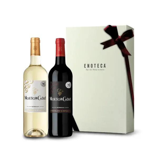 世界中で愛されているボルドーワイン、「ムートン・カデ」。メドック格付け第一級シャトーのエッセンスを感じられる赤白2本をセレクトしました。◆商品カテゴリ：ギフトセット◆タイプ：ミックス◆容量：1500ml◆配送：送料無料 （弊社負担）※クール...
