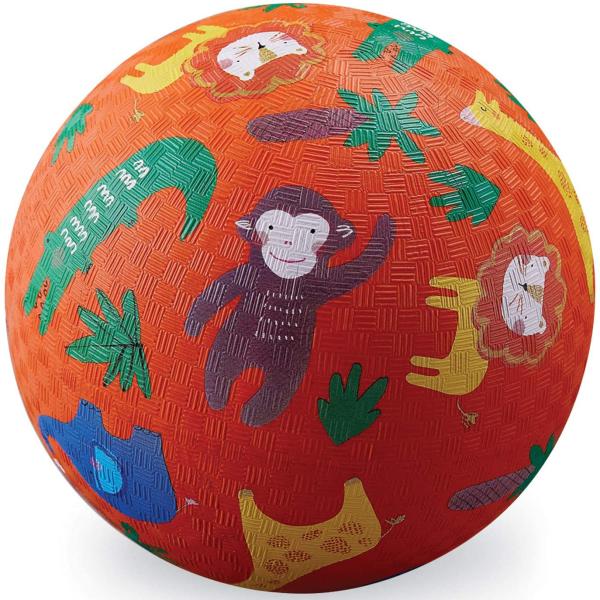 【表面ざらざらで持ちやすいナチュラルラバーボール】アメリカのおもちゃメーカー「Crocodile Creek クロコダイルクリーク」のゴムボールです。表面がでこぼこしているので滑りにくく、お子様でも持ちやすくなっています。【アメリカらしいカ...