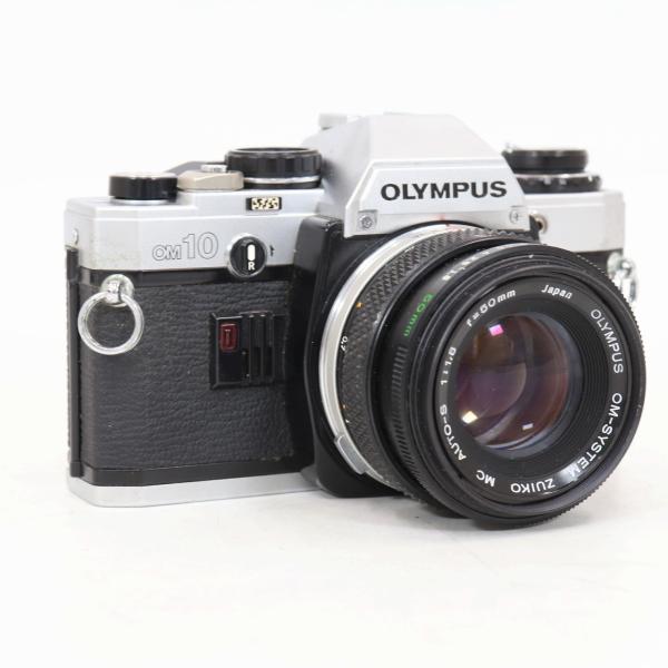 オリンパス OM10 一眼レフカメラ F1.8 50ミリ 単焦点レンズ 動作確認済み 中古 / 11333 HM