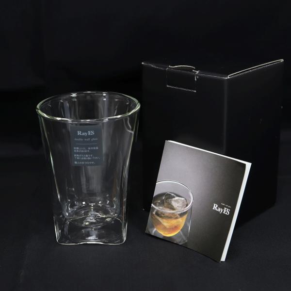 レイエス RDS-002 二重構造グラス 耐熱ガラス 手作り クール＆ホット対応 おしゃれコップ 中古 / 11748 HMRE