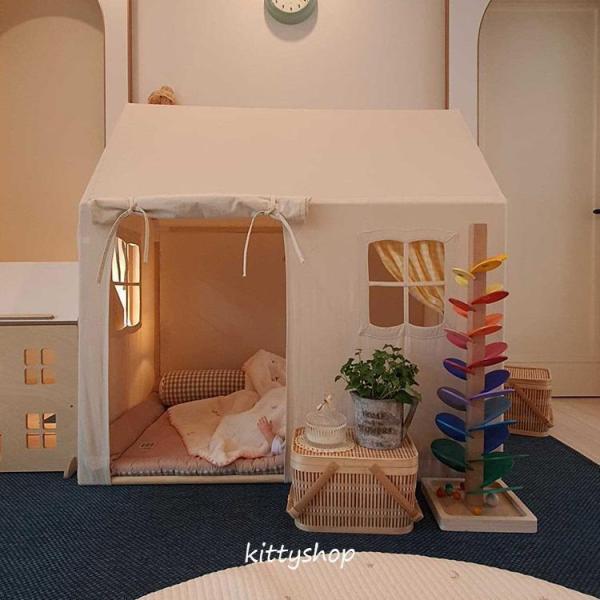 2024新発売!キッズテント 子供テント 子供部屋 シンプル おもちゃ プリンセステント ままごと テント お誕生日プレゼント クリスマス プレイハウス 室内