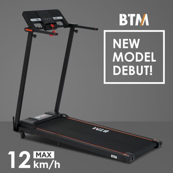 【商品名】 2024年最新モデル 電動ランニングマシン ルームランナー MAX12km/h BTM フィットネスマシーン 心拍数計測 ダイエット器具 有酸素運動 静音 折りたたみ 薄型 傾斜角度2段調節 家庭用 トレッドミル エクササイズ ...