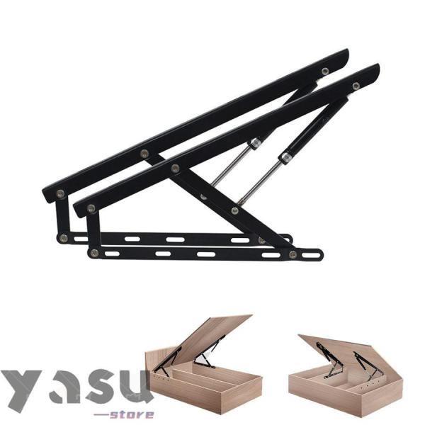★収納ベッドリフティングキット（ネジ付き）-材質：耐久性のあるスチール。製品の長さ：610mm、750mm、900mm、1100mm、1200mm、1500mm★耐久性と頑丈性-倉庫の床機構は頑丈な鋼でできており、長寿命、超抵抗、静音クッシ...