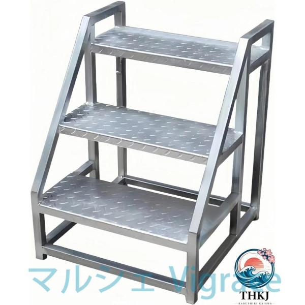 ? 高品質の素材：手すり付き踏み台はの高い亜鉛メッキ鋼管で作られており、強力な耐荷重能力、耐食性、防錆性、耐久性が長持ちします。ご年配の方や、小さなお子様もして昇り降り、昇降補助できる取っ手付きの踏み台です。? 安定性抜群：広いステップ滑り...