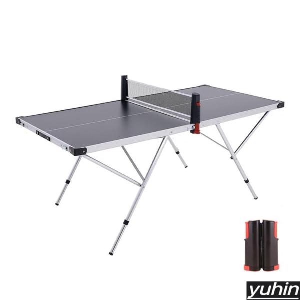 ??【商品仕様】サイズ（使用時）：160*80*（50/70）cm サイズ（収納時）：80*80*7cm　材質：高密度繊維板　セット内容：卓球台本体、専用ネット 重量：(約)12kg??【高品質素材】高密度繊維板は、ピンポン球に完璧な跳ね返...