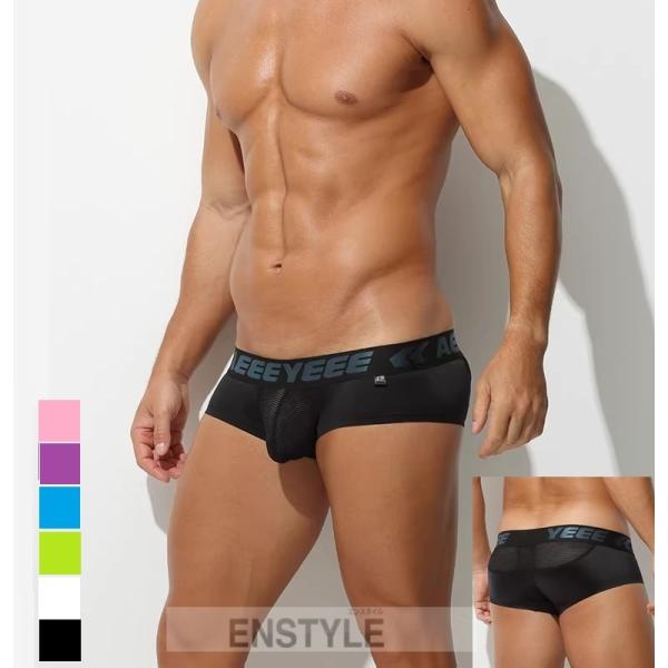 【発売日：2026年02月15日】メッシュ&amp;光沢サテン風生地を組み合わせた目を引くスーパーローライズボクサー。身生地にはサテン調の光沢があるストレッチ生地を使用しております。肌に優しくフィットし、心地よい自然なスベスベ感を実現。フロ...