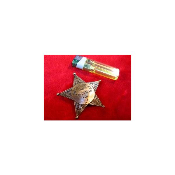 「ハロウィーン」保安官バッジ INDIAN POLICE (108) ウッディ　西部劇のコスプレなどに！ＤＥＮＩＸ（海外製品）最大幅：約７．５ｃｍ 西部劇でおなじみ！保安官のバッジですトイストーリーのウッディなどハロウィンやパーティーのコス...