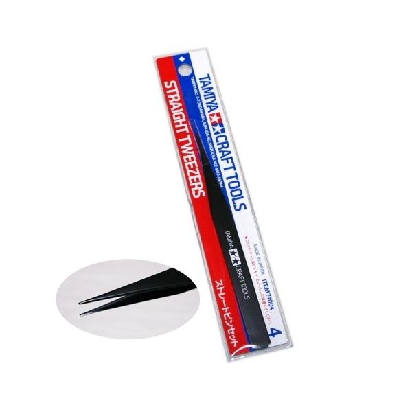 タミヤ・クラフトツール ストレートピンセット 精密作業向き！　(4) タミヤ模型タミヤ模型クラフトツール　高品質工具♪模型、ネイル、ビーズ細工など、細かい作業に便利！