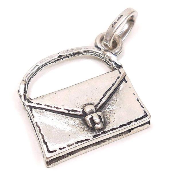 イタリアのシルバーアイテムメーカー：ジョバンニ・ラスピーニによる、ハンドバッグ型の銀製クラシカル・ミニチュアチャームです。チャームとしてだけでなく、ペンダントやストラップ、キーホルダーなどとしてもお使い下さい！「GIOVANNI RASPI...